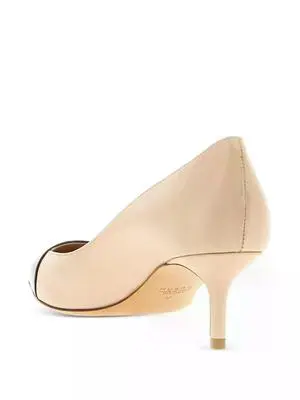 FRANCESCO RUSSO 55mm Contrast-toe Pointed Pumps