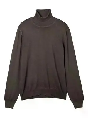 GRAN SASSO Wool Turtleneck Sweater - Brown