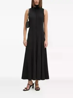 SANDRO FERRONE High-neck Flared Dress