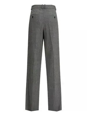 Saint Laurent Check-pattern Wool Trousers