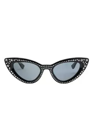 Dsquared2 Crystal-embellished Cat-eye Sunglasses - Black