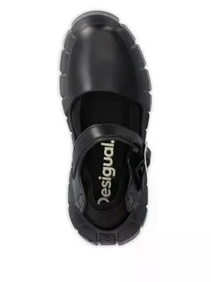 Desigual Buckle Strap Ballet Flats