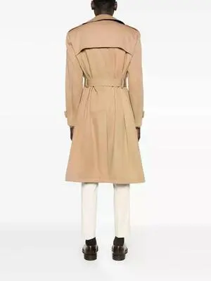 Tagliatore Double-breasted Belted Trench Coat