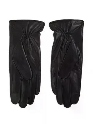 Karl Lagerfeld Ikon Pin Leather Gloves