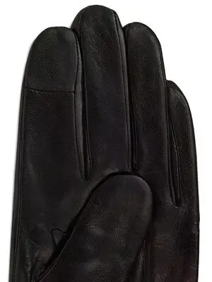 Karl Lagerfeld Ikon Pin Leather Gloves