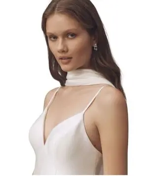Jenny Yoo Sat Neck Scarf