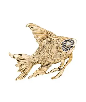 Anthropologie Glitzy Fish Brooch