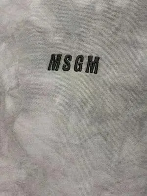 MSGM Tie-dye Print Logo-embroidered Sweatshirt