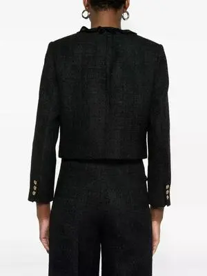 Sandro Ruffle Embellished Blazer