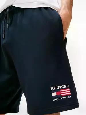 Tommy Hilfiger Logo-embroidered Drawstring Shorts