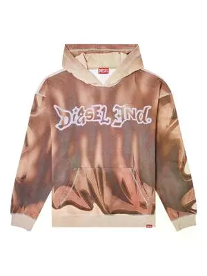 DIESEL Printed Hoodie - Neutrals