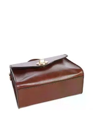 THE BRIDGE Flap-front Leather Tote