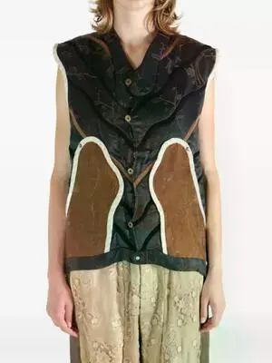 COMMUNS Quilted Panelled Vest