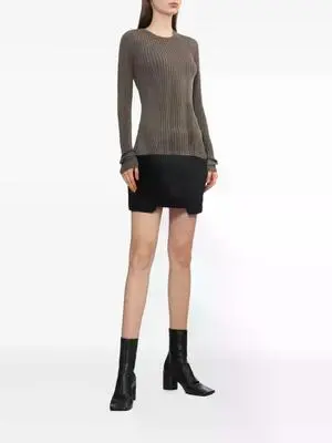 Helmut Lang Denim Mini Skirt With Pockets