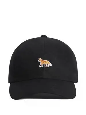 Maison Kitsuné Baby Fox Embroidered Cap - Black
