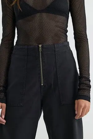 LEEM Loose Utility Pants - Washed Black
