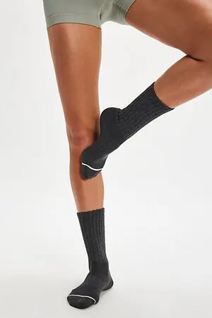 Free People Le Bon Ballet Socks - Charcoal