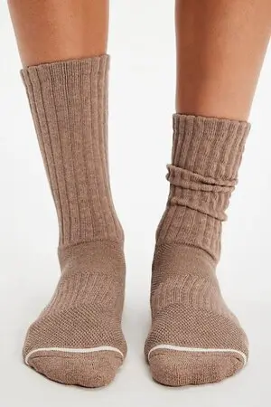 Free People Le Bon Ballet Socks Mocha Mousse