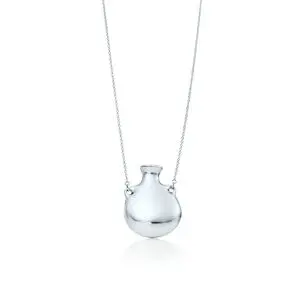 Tiffany & Co. Elsa Peretti Bottle Open Bottle Pendant - Silver
