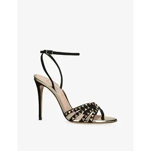 Casadei Divine 100 Suede Heeled Sandals