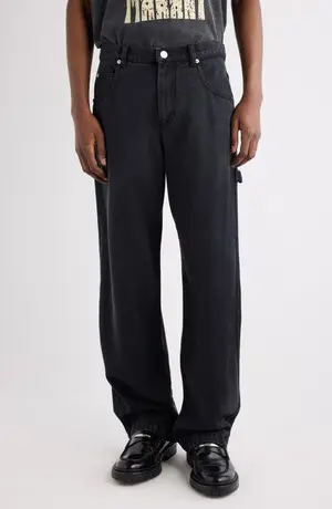 Isabel Marant Lyocell & Cotton Twill Carpenter Pants