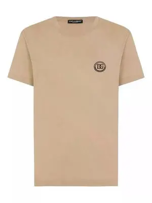 Dolce & Gabbana Crew-neck Embroidered-logo T-shirt
