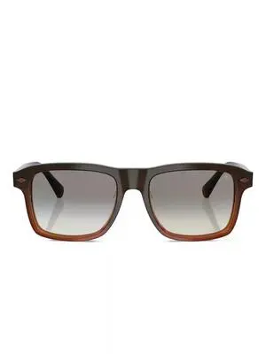 Brunello Cucinelli Rectangle Sunglasses - Brown