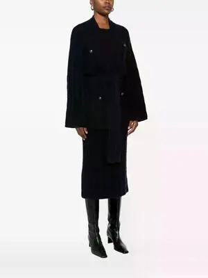 Eric Bompard Jacquard Belted Jacket