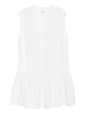 Marc O'polo V-neck Sleeveless Mini Dress - White