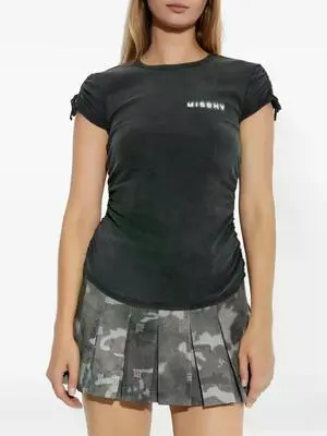 MISBHV Drawstring Sleeve T-shirt - Black