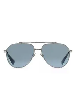 Dolce & Gabbana Stefano Pilot-frame Sunglasses - Silver