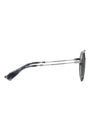 Dolce & Gabbana Stefano Pilot-frame Sunglasses - Silver