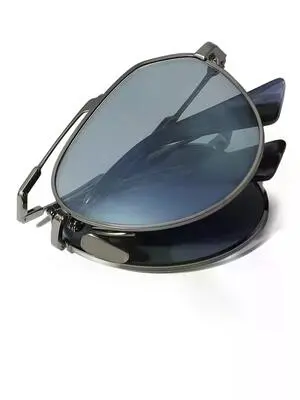 Dolce & Gabbana Stefano Pilot-frame Sunglasses - Silver
