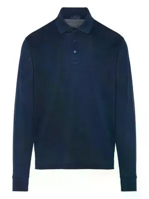 Paul & Shark Long-sleeve Polo Shirt - Blue