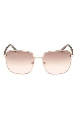 ABERCROMBIE 58mm Square Sunglasses
