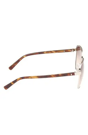 Abercrombie 58mm Square Sunglasses - Gold/brown Beige Gradient