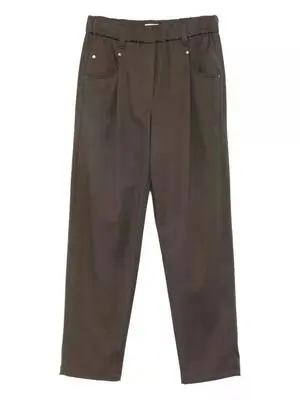 Brunello Cucinelli Pleated Front Trousers - Brown