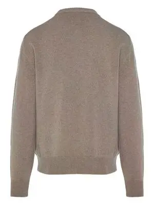 Jacob Cohen Embroidered Logo Crew Neck Sweater - Brown