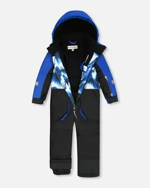 DEUX PAR DEUX Color Block One-piece Play Snowsuit