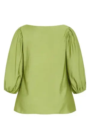 City Chic Emmy Puff Sleeve Top