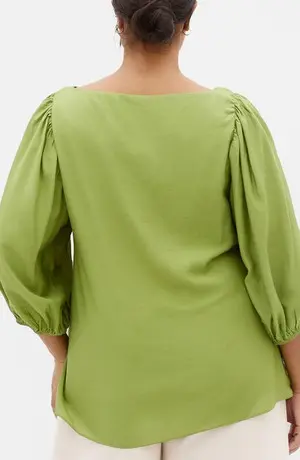 City Chic Emmy Puff Sleeve Top