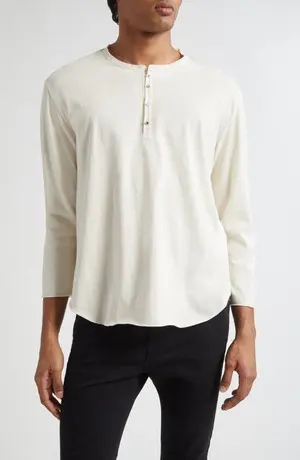 UNDERCOVERISM Eye Button Henley - Cream