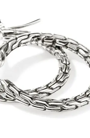 John Hardy Jh Essential Hoop Earrings - Silver