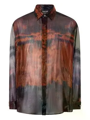 Roberto Cavalli Garment-dyed Effect Shirt