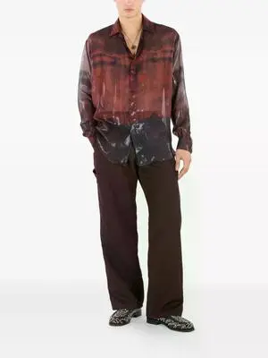 Roberto Cavalli Garment-dyed Effect Shirt