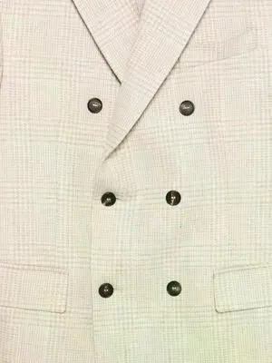 Incotex Checked Double-breasted Blazer
