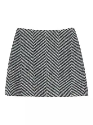 Ermanno Scervino Herringbone-pattern Mini Skirt