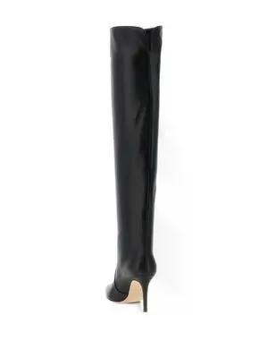 GIANVITO ROSSI 85mm Hansen Cuissard Pointed-toe Boots - Black