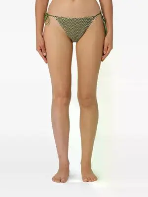 MC2 SAINT BARTH Textured Tie-side Bikini Bottom