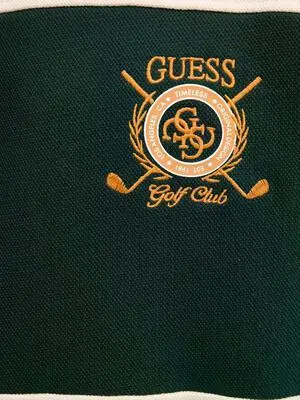 Guess Embroidered Logo V-neck Sweatshirt
